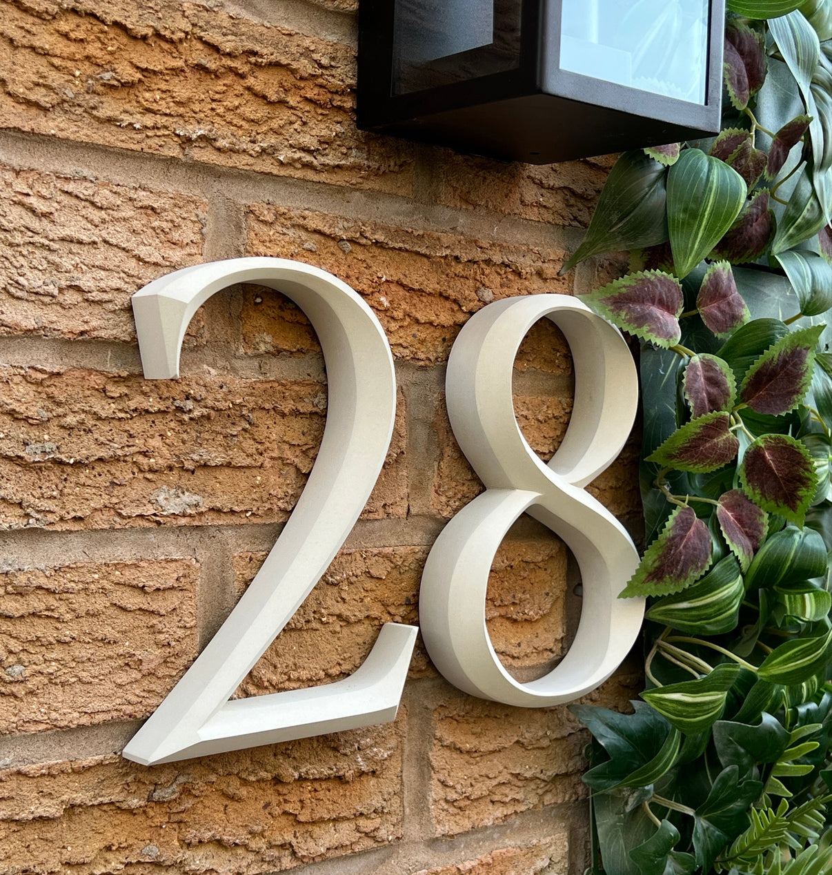 Floating House Number Sign – 2-Digit Modern/Classical Style Portland S ...